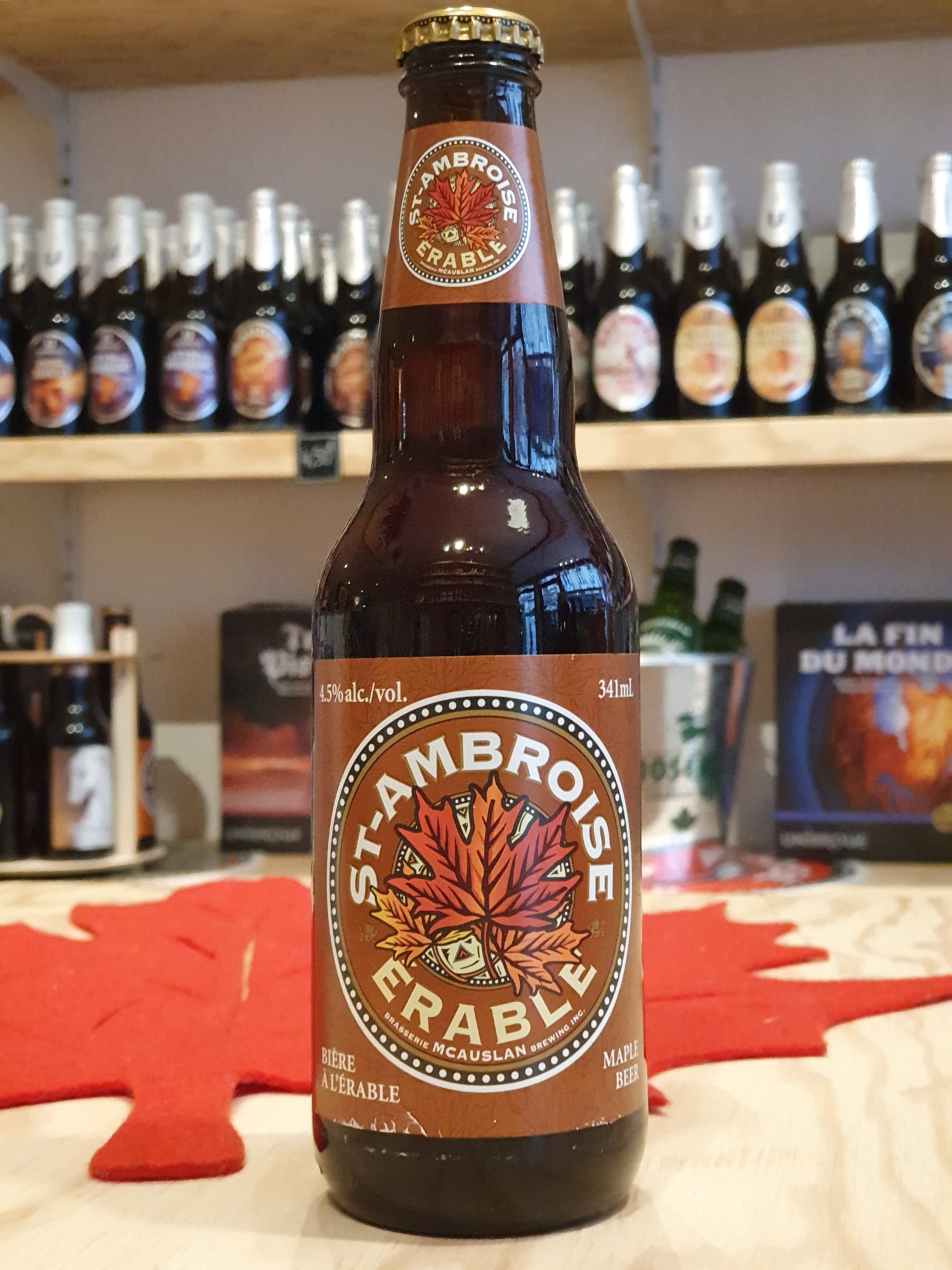 Bière St-Ambroise à l'érable 4,5% - 341ml - Mc Auslan | Comptoir de Québec